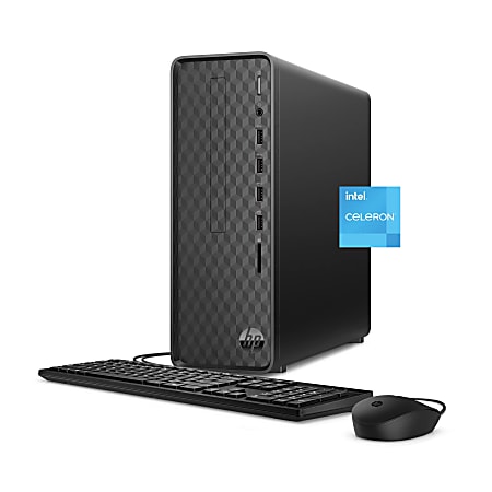 HP S01 aF2003w Refurbished Slim Desktop PC Intel Celeron J4025 4GB Memory 256GB Solid State ...