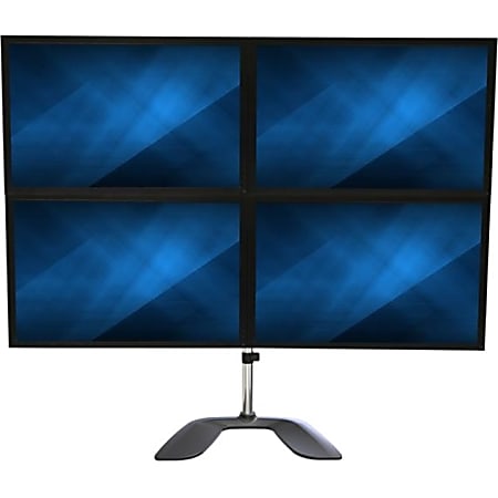 StarTech.com Quad Monitor Stand Desktop VESA 4 Monitor Arm up to 32 ...