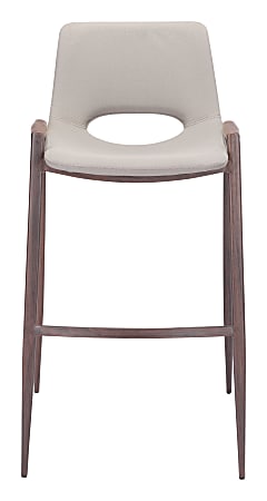 Zuo Modern Desi Bar Chairs BeigeBrown Set Of 2 Chairs - Office Depot