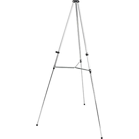 Quartet Aluminum Lightweight Telescoping Display Easel Silver - Office ...