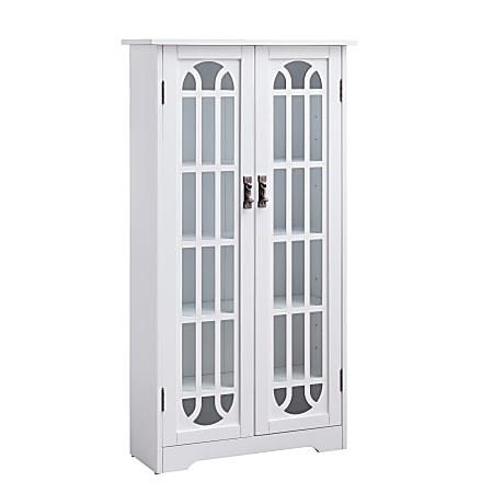 SEI Furniture Curio Media Display Cabinet 47 34 H x 26 14 W x 9 12 D ...