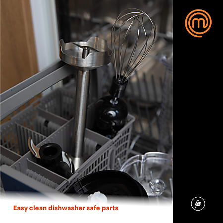 MasterChef 400W Stainless Steel Hand Blender 2 58 H x 2 58 W x 14 716 D ...