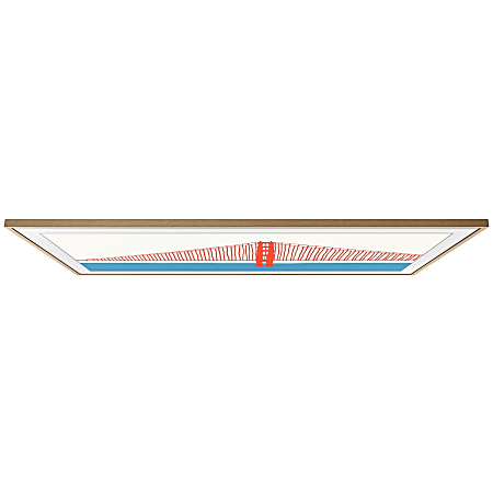 Samsung 2021 43 The Frame Customizable Bezel Modern Teak 38.30 x 22.17 ...