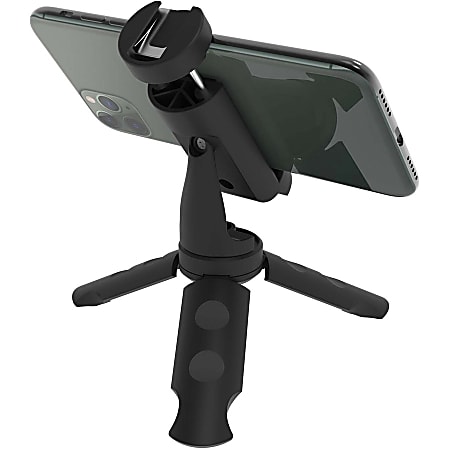 Bower Top Grip Tripod For Smartphones 4 14 x 7 Black - Office Depot