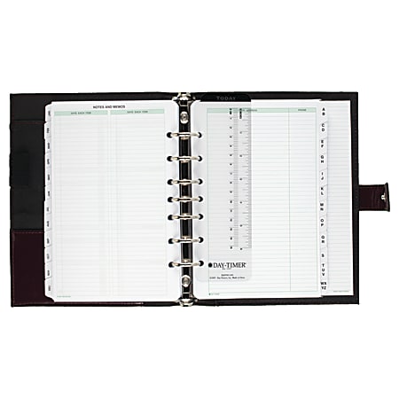 Day Timer Traditional Refillable Undated Organizer Starter Set 9 12 x 8 ...
