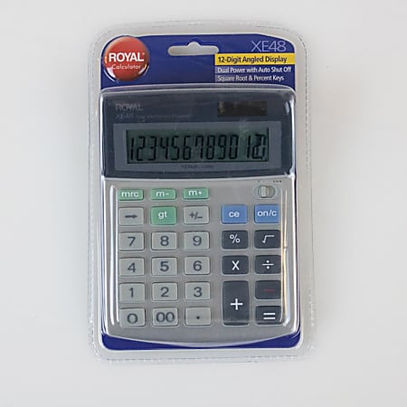 Royal XE 48 Angled Display Calculator - Office Depot