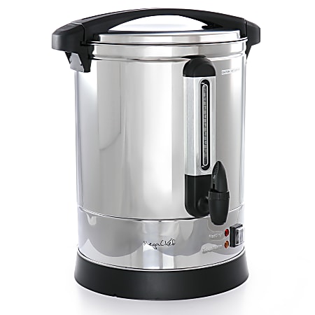 MegaChef 100 Cup Stainless Steel Urn Style Coffee Maker Silver - Office ...