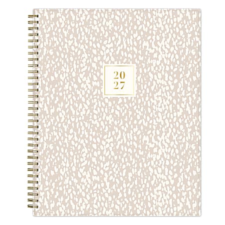 2027 Blue Sky Dalmatia Tan WeeklyMonthly Planning Calendar 8.5x11 ...