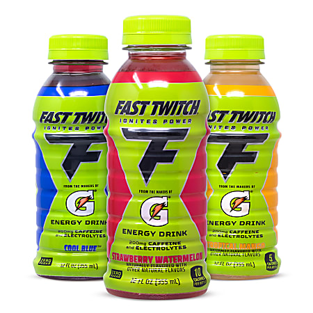 Fast Twitch Energy Drink Variety Pack 12 Oz Pack Of 12 Bottles - Office ...