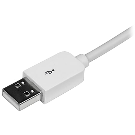 StarTech.com 3m 10ft Long White Apple 8 pin Lightning Connector to USB ...