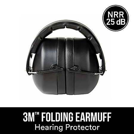 3M Folding Earmuff 90563H1 DC Black - Office Depot