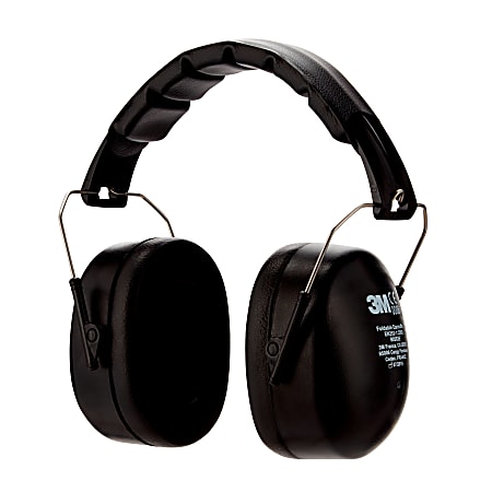 3M Folding Earmuff 90563H1 DC Black - Office Depot