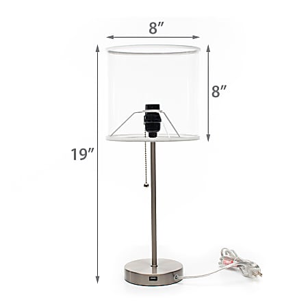 Imperial NCAA Table Lamp 19 H University Of North Carolina - Office Depot