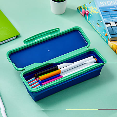 Lockermate By Bostitch Flexi Storage Expandable Pencil Box 1 34 H x 3 W ...