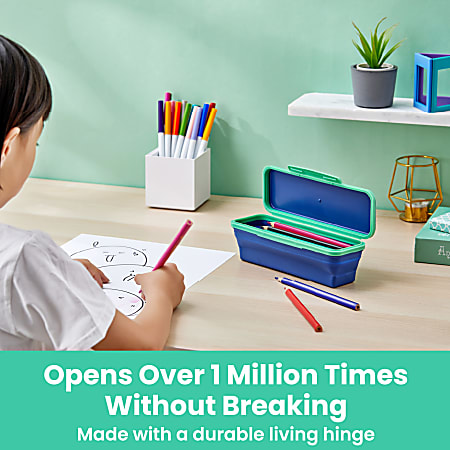 Lockermate By Bostitch Flexi Storage Expandable Pencil Box 1 34 H x 3 W ...