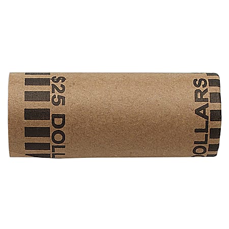 Coin Tainer Preformed Tubular Coin Wrappers Dollars Gray Box of 1000 ...