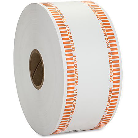 Pap R Products Automatic Coin Wrapper Roll Quarters Orange Roll Of 1900 ...