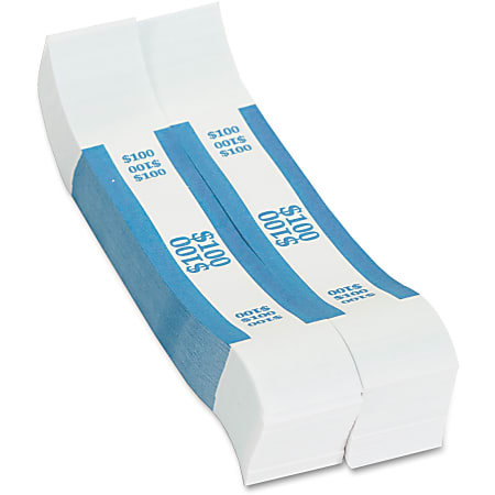 Pap R Currency Straps Blue 100 Pack Of 1000 - Office Depot