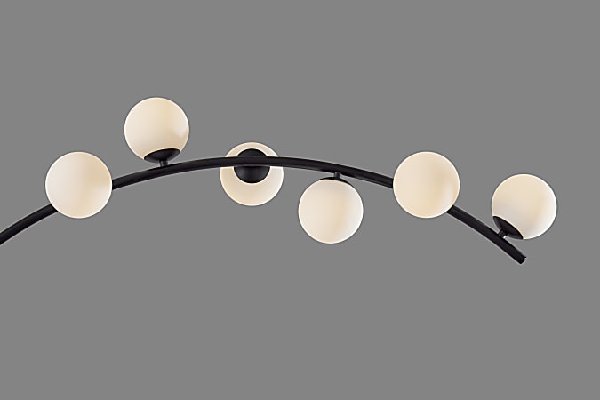 Adesso Ronan LED 6 Light Arc Floor Lamp With Smart Switch 78 H Matte ...