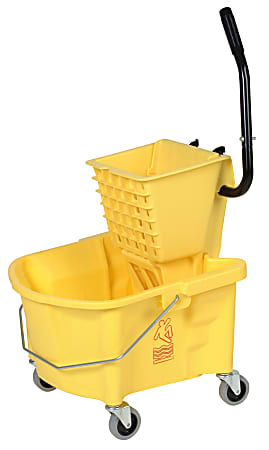 Splash Guard 26 Qt. Bucket Combo Set With SW12 Wringer - Office Depot