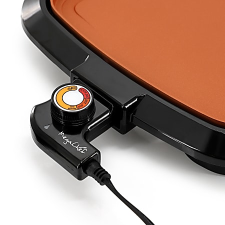 MegaChef Electric Grill With Copper Coating 5 H x 10 116 W x 16 116 D ...