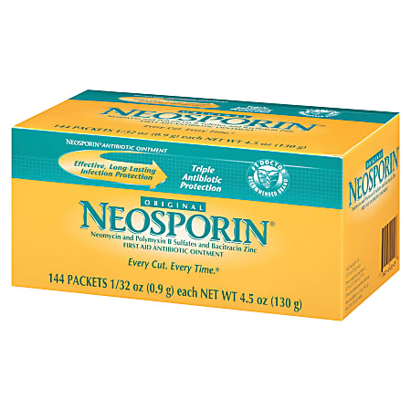 Neosporin Original First Aid Ointment For Cut 144 Box - Office Depot