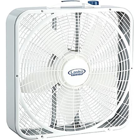 Lasko Weather Shield 20 3 Speed Box Fan 22.5 H x 4.75 W x 21.25 D White ...