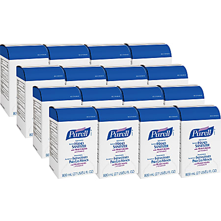 Purell Instant Hand Sanitizer Refills Unscented 800 mL Case Of 12 ...