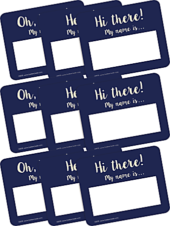 Barker Creek Name Tags 2 34 x 3 12 Oh Hello 45 Name Tags Per Pack Case ...