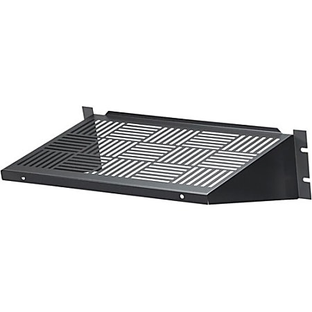 Black Box RMTS02 Rack Mount Vented Fixed Shelf 3U Rack Height x 19 Rack ...