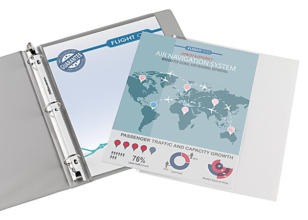 Office Depot Brand Side Loading Sheet Protectors 8 12 x 11 Clear Pack ...