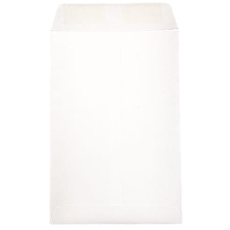 JAM Paper Open End 6 x 9 Envelopes Gummed Closure White Pack Of 50 ...