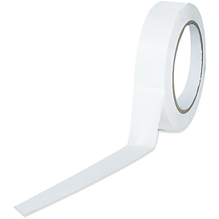 BOX Packaging Solid Vinyl Safety Tape 3 Core 1 x 36 Yd. White Case Of 3 ...
