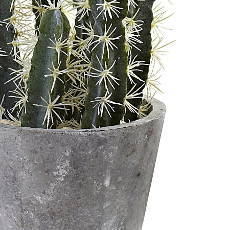 Nearly Natural Cactus 27 12 H Plastic Plant Decorative Garden With ...