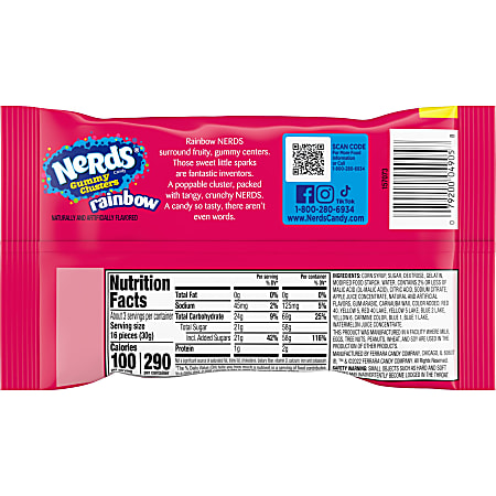 Nerds Gummy Clusters Sharepack 3 Oz Total Qty 1 - Office Depot