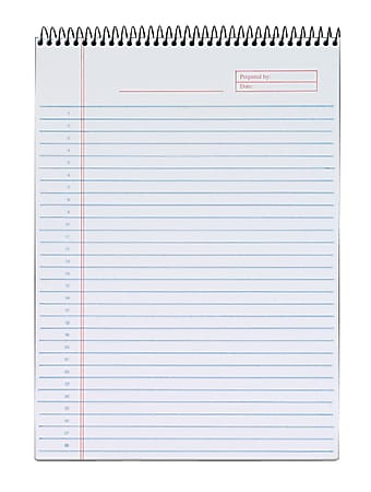 TOPS Docket Gold Wirebound Writing Pad 8 12 x 11 34 Legal Ruled 70 ...