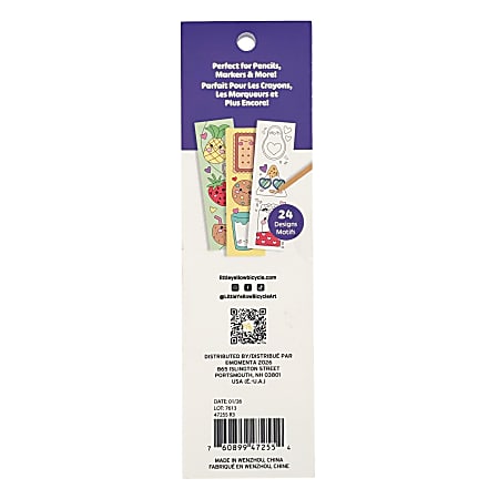 Little Yellow Bicycle Bookmark Coloring Pad Donut Pad Of 24 Bookmarks ...