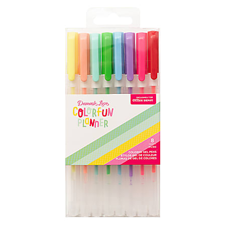 American Crafts Damask Love Colorfun Planner Gel Pens Medium Point 1.0 ...