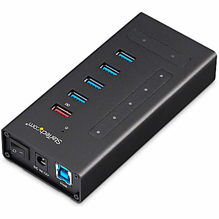 StarTech.com 7 Port USB C Hub 2x USB C 5x USB A Mountable Metal USB 3.0 ...