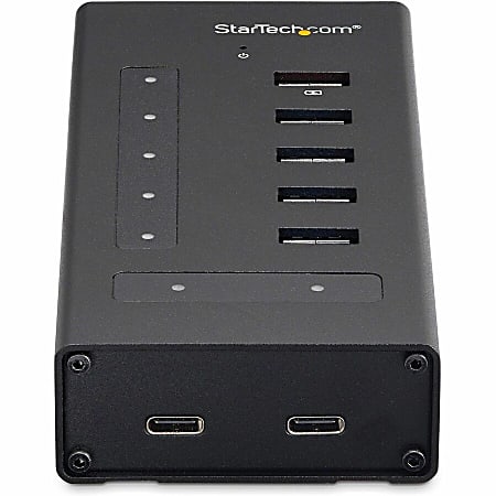 StarTech.com 7 Port USB C Hub 2x USB C 5x USB A Mountable Metal USB 3.0 ...