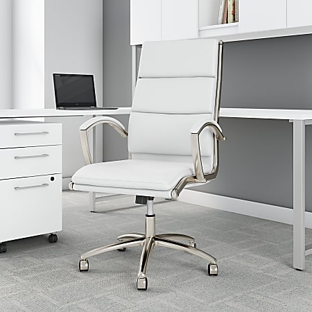 Bush Business Furniture Modelo Bonded Leather High Back Office Chair ...