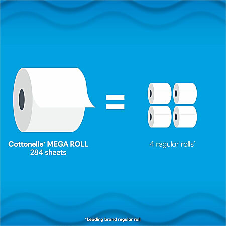 Cottonelle Ultra Clean Toilet Paper 1 Ply 248 SheetsRoll White Paper ...
