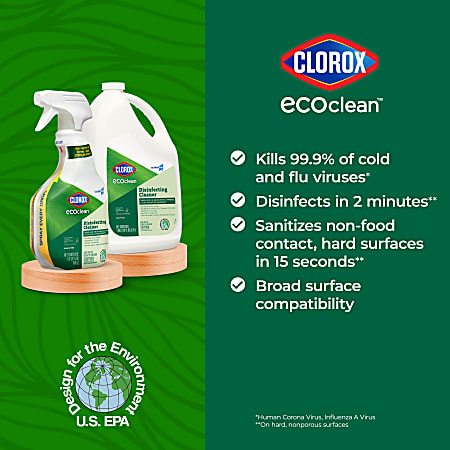 Clorox CloroxPro EcoClean Disinfecting Cleaner Spray Bottle 32 Oz ...