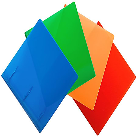 JAM PAPER 3 Ring Plastic Binder 3 inch Assorted 4Pack - Office Depot