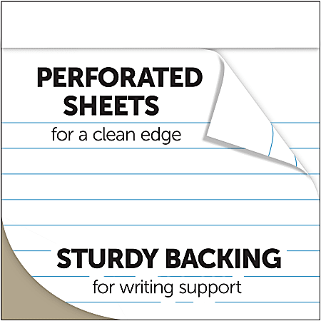 Office Depot Brand Mini Writing Pads 3 x 5 College Ruled 50 Sheets ...