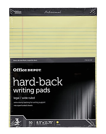 Office Depot Brand Professional Legal Pad 8 12 x 11 34 Legal Ruled 100 ...