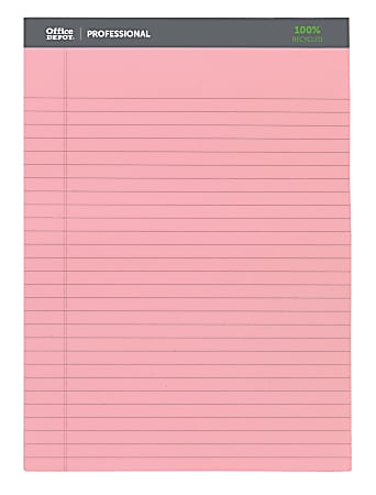 Office Depot Brand Professional Writing Pads 8 12 x 11 34 LegalWide ...