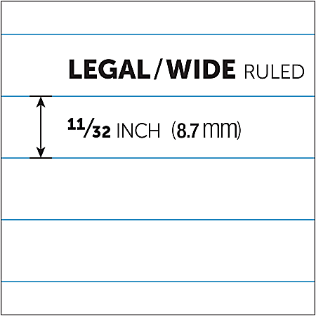 Office Depot Brand Professional Writing Pads 8 12 x 11 34 LegalWide ...