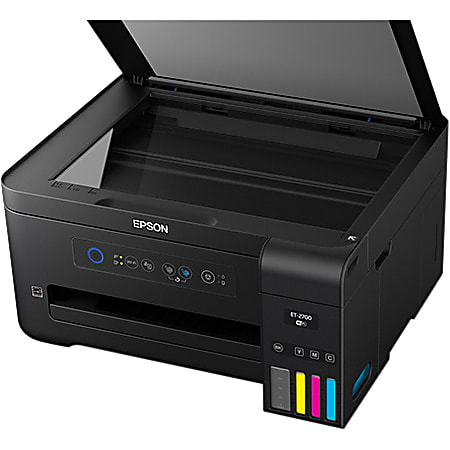 Epson Expression ET 2700 EcoTank Wireless InkJet All In One Color Printer Office Depot
