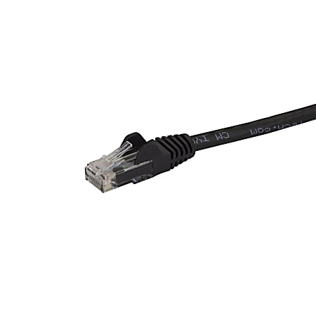 StarTech.com 3ft CAT6 Ethernet Cable Black Snagless Gigabit CAT 6 Wire ...